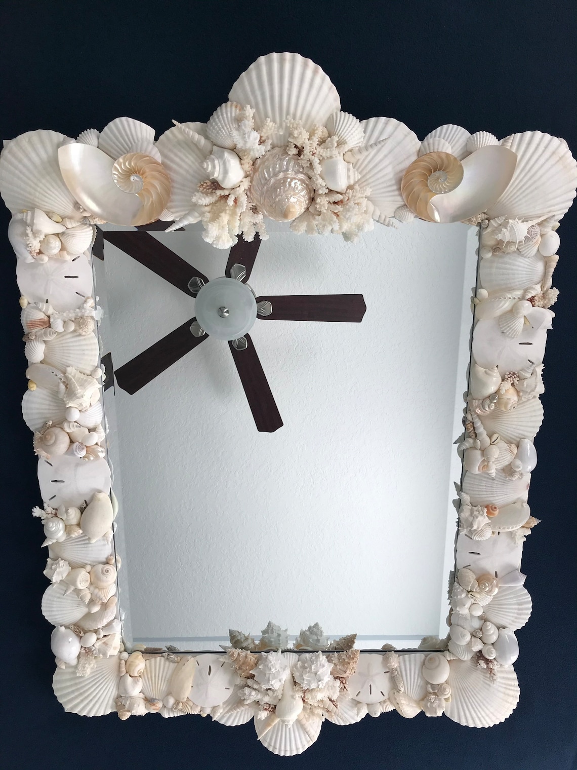 Extra Large Custom Seashell Mirror - Etsy