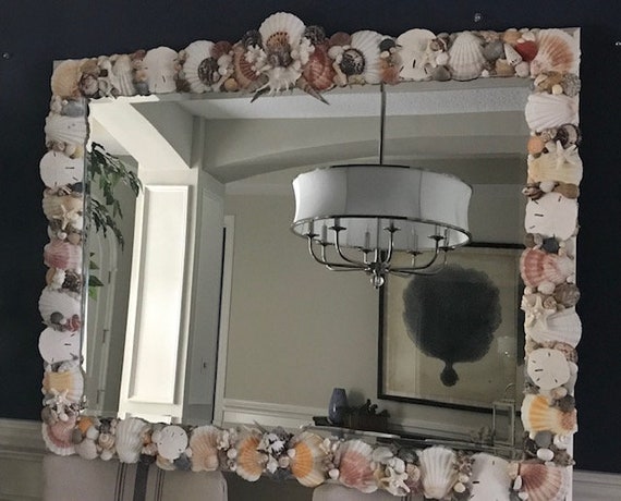Extra Large Multicolor Custom Seashell Mirror - Etsy