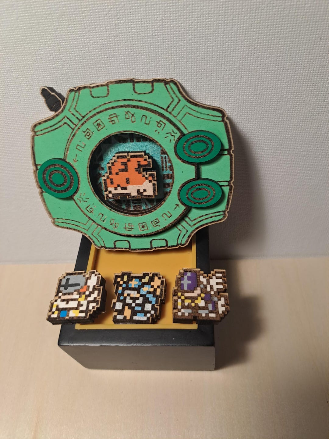 Full Colour TK Wooden 3D Digimon Adventure Digivice | Magnetic Digimon ...