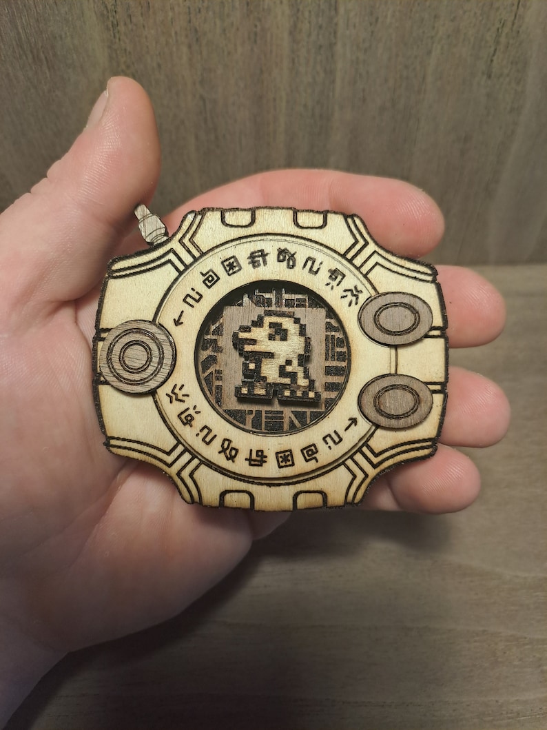 3D Digimon Adventure Digivice File | Hand Crafted Gift | Laser Engraver ...