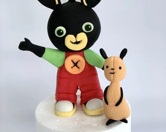 Bing Bunny Cake Topper - Etsy UK