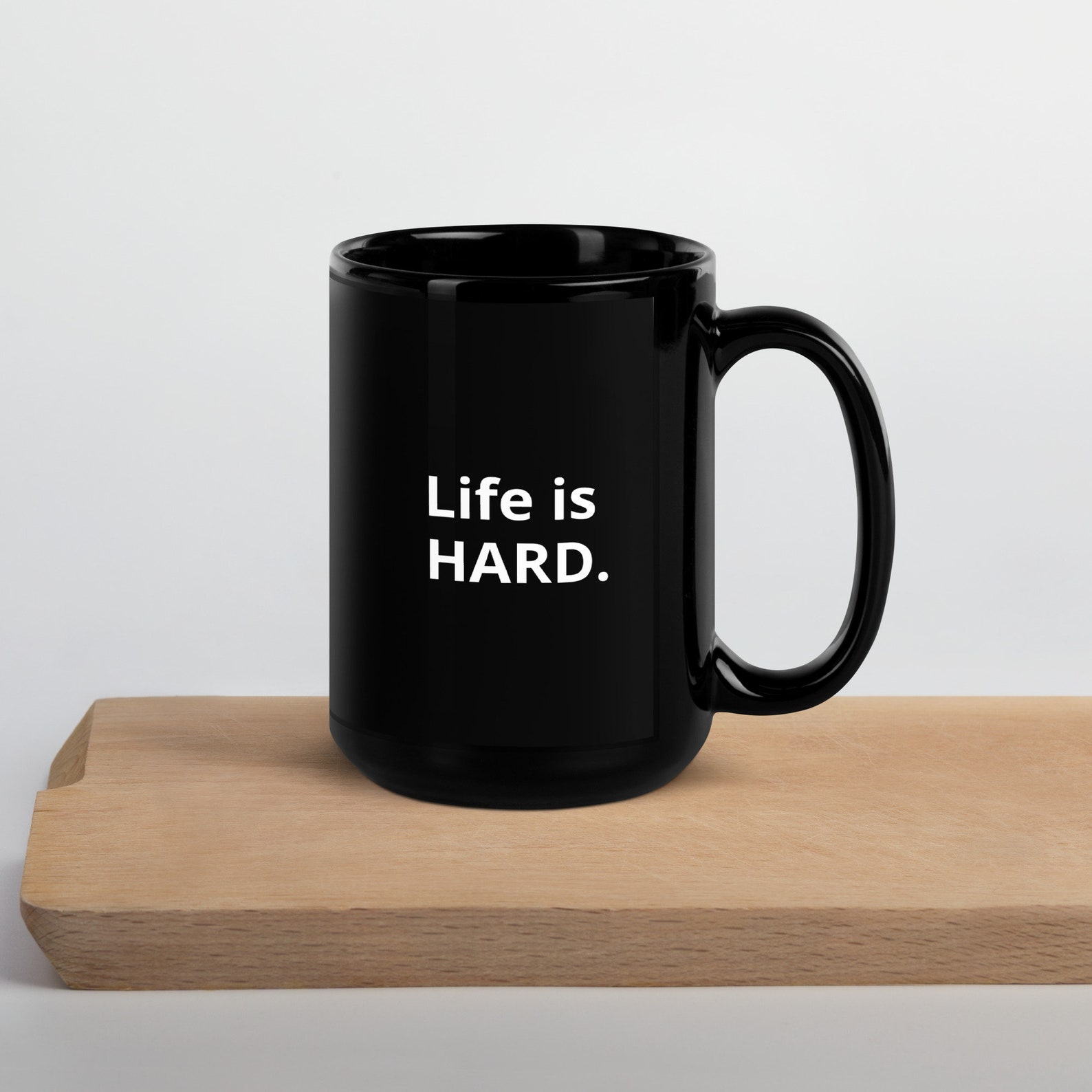 Funny Meme Mug With Life is Hard Quote - Etsy