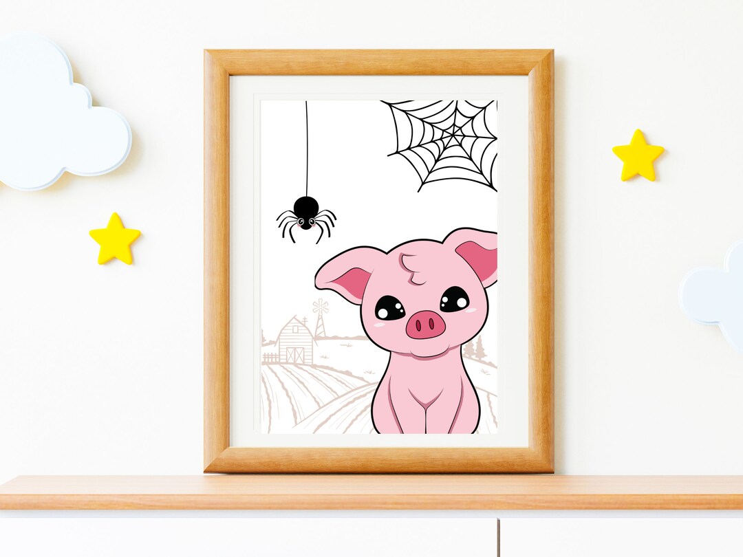 Digital Download: Charlotte's Web Inspired Wall Print - Instant Access ...