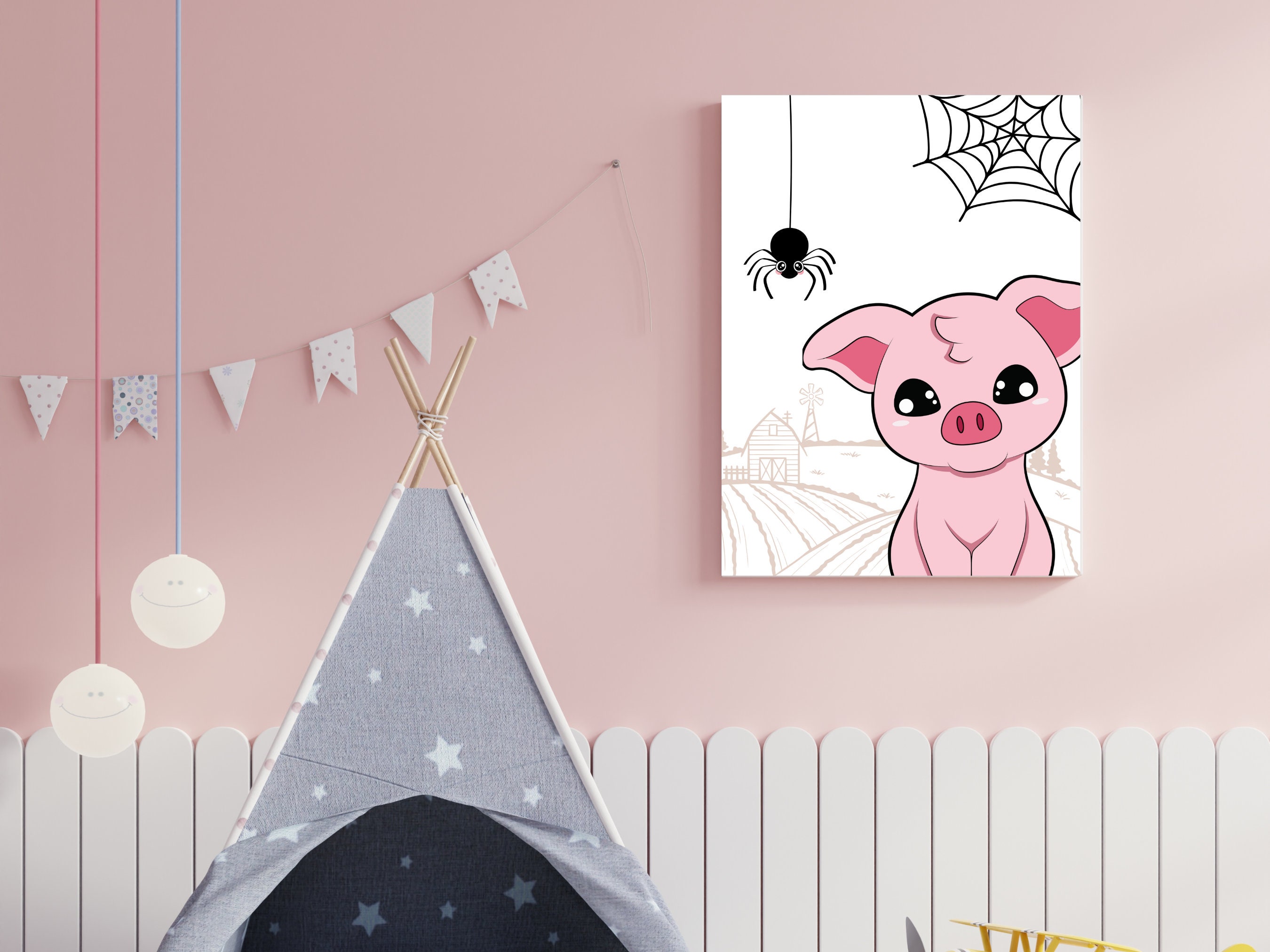 Digital Download: Charlotte's Web Inspired Wall Print Instant Access to ...
