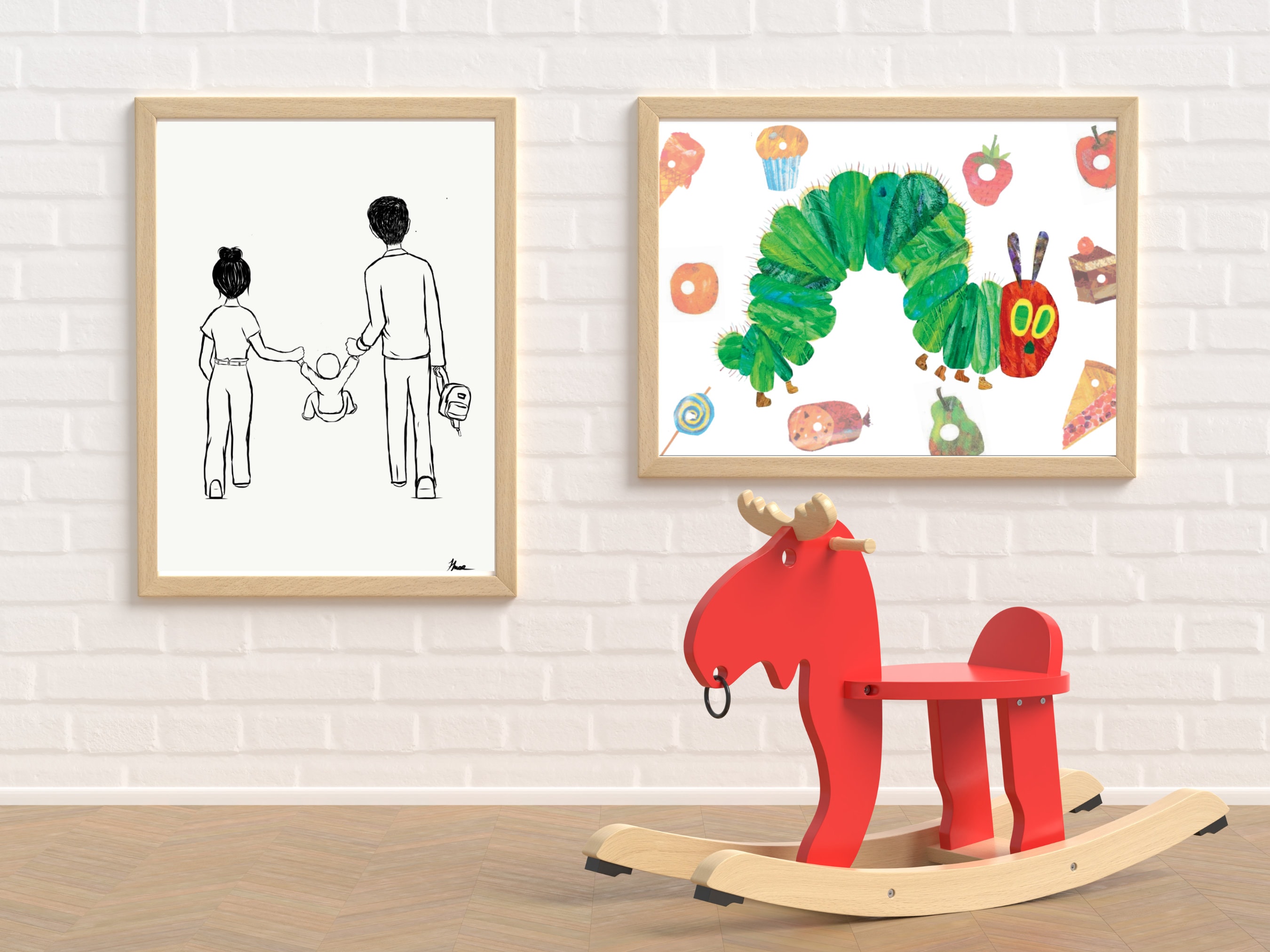 The Very Hungry Caterpillar Nursery Print Children's - Etsy