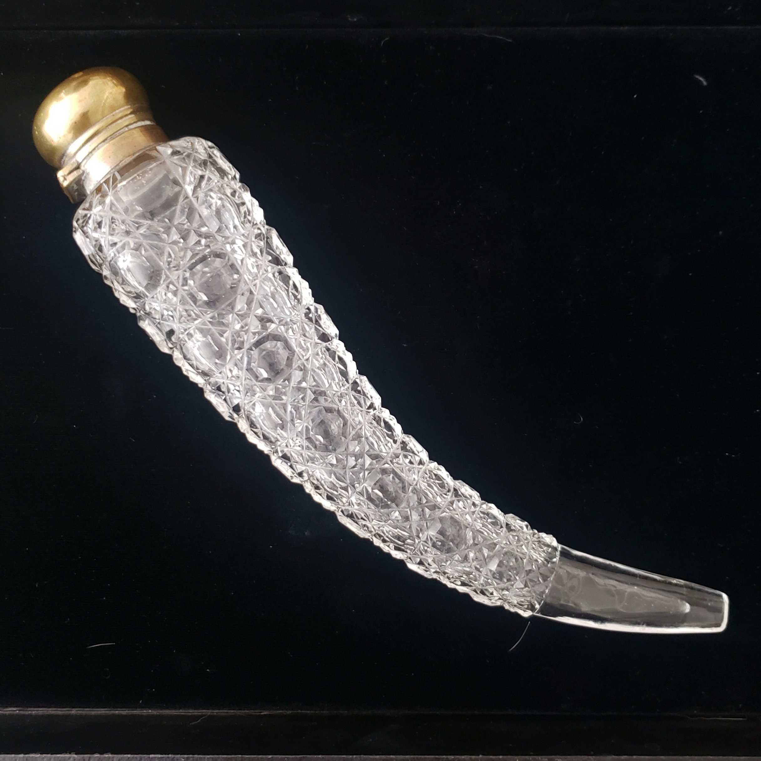 19th Century Victorian Cut Glass Horn-shaped Scent or Perfume - Etsy