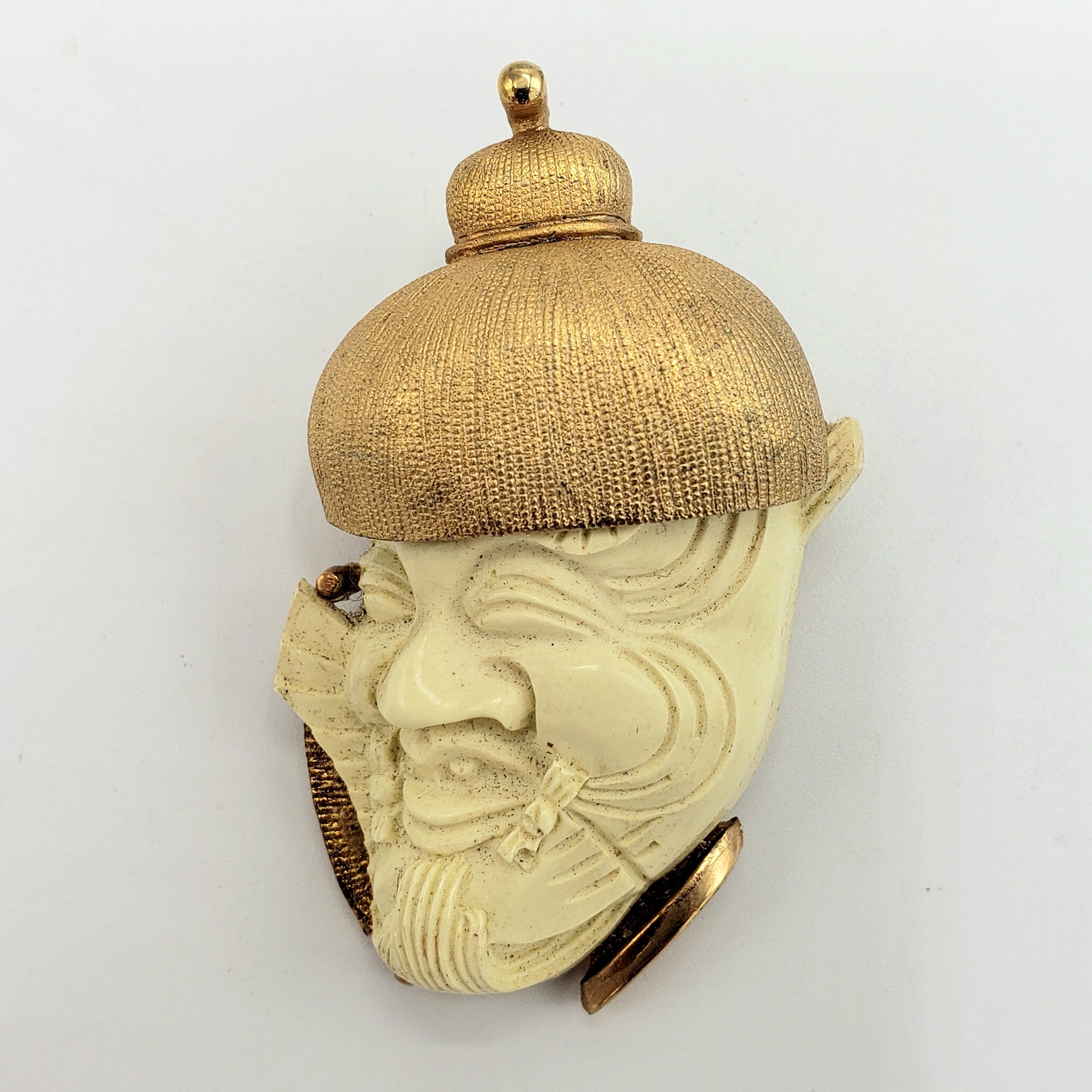 SELRO Samurai Noh Mask Brooch Selro Selini Devil Face Brooch Selro ...