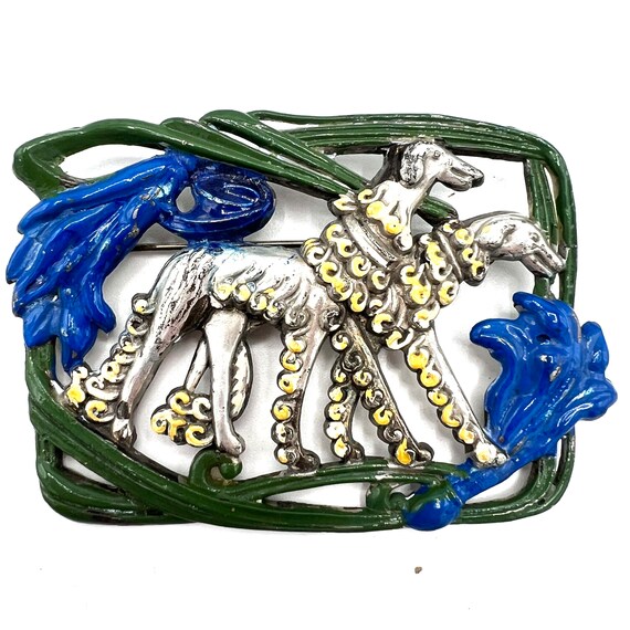 nemo poodle dog brooch - Gem