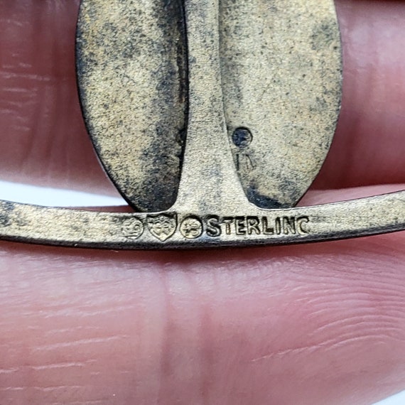 VICTORIAN Sterling and Guillouche Crest Coat of Arms … - Gem