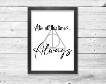 Deathly Hallows Wall Art - Etsy