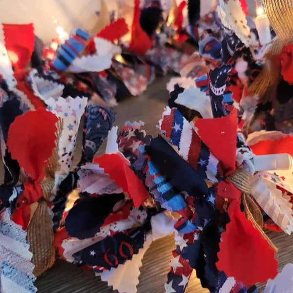 Rag Garland - Etsy