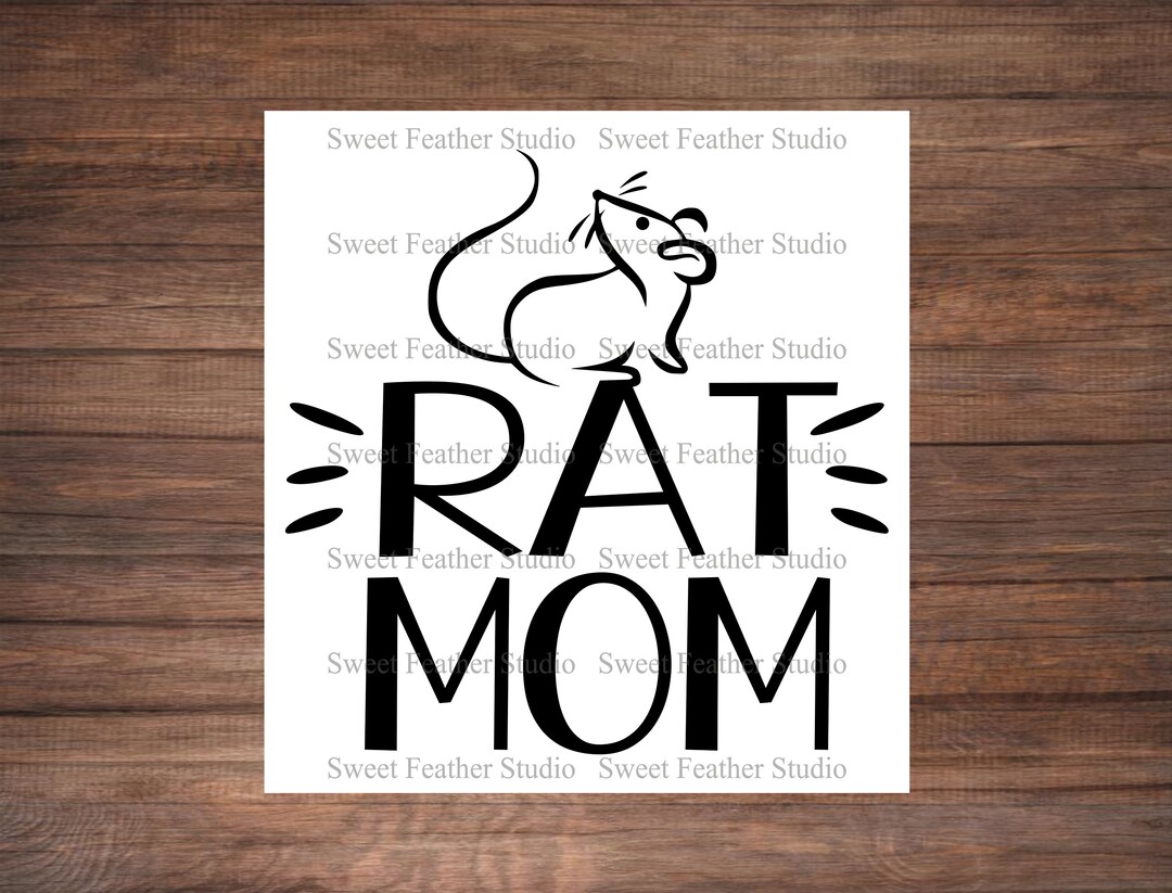 Rat Mom Decal Sticker, Choice of Size and Color, Car Decal (rat Dad ...