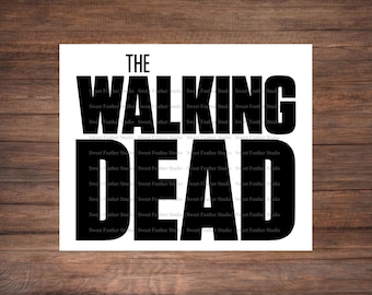 Walking Dead Decal - Etsy