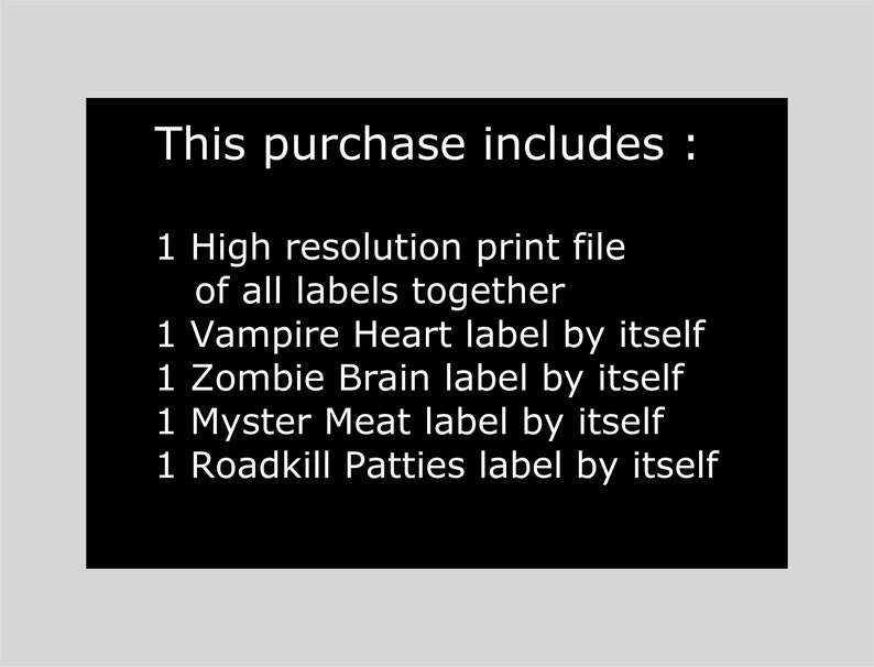 Meat Labels Halloween Pranks Fake Food Labels Funny Food - Etsy
