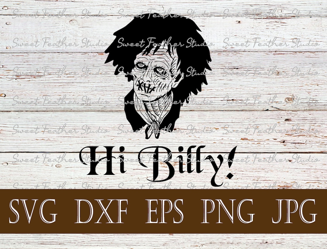 Billy From Hocus Pocus SVG and DXF, Detailed Graphic, for Cutting ...