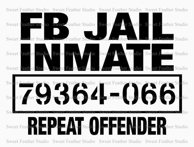 Facebook Jail SVG 3 Funny and Different Designs Perfect for - Etsy