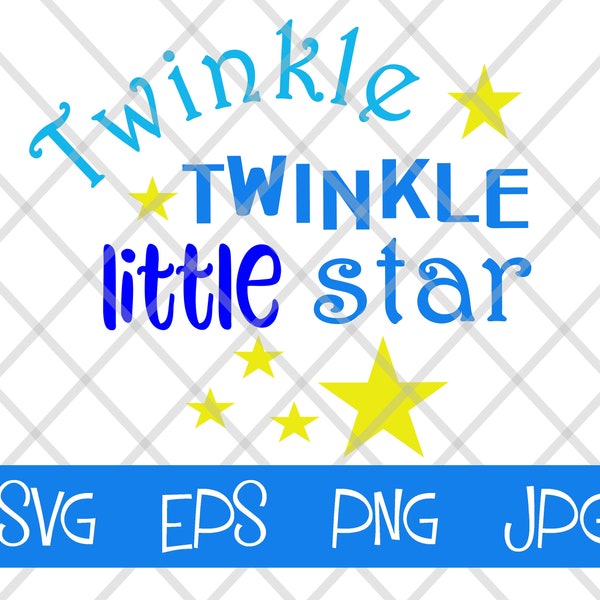 Twinkle Twinkle Little Star Sayings for Svg - Etsy