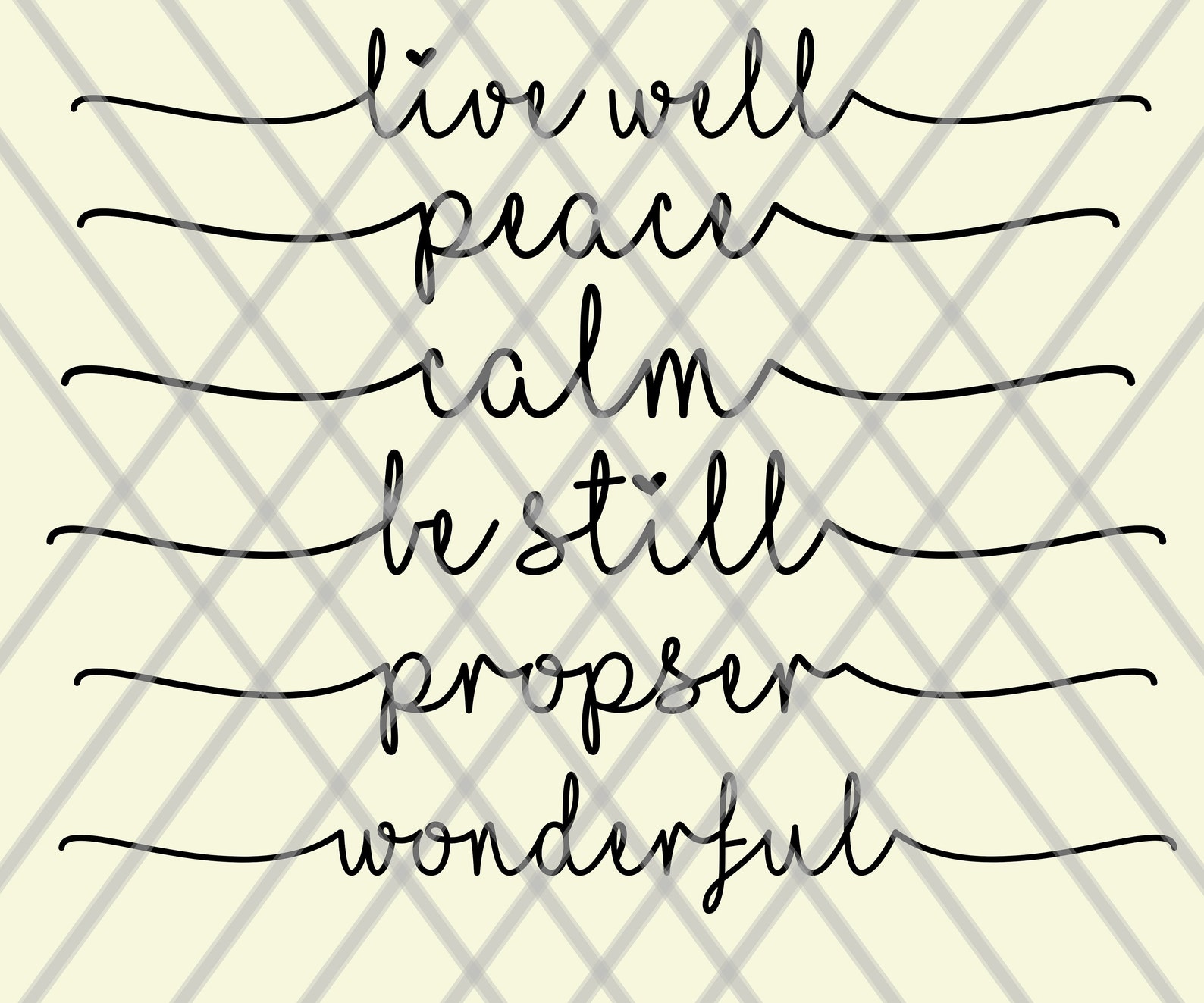 SVG Bundle 25 Positive Quotes in a Cursive Font for - Etsy