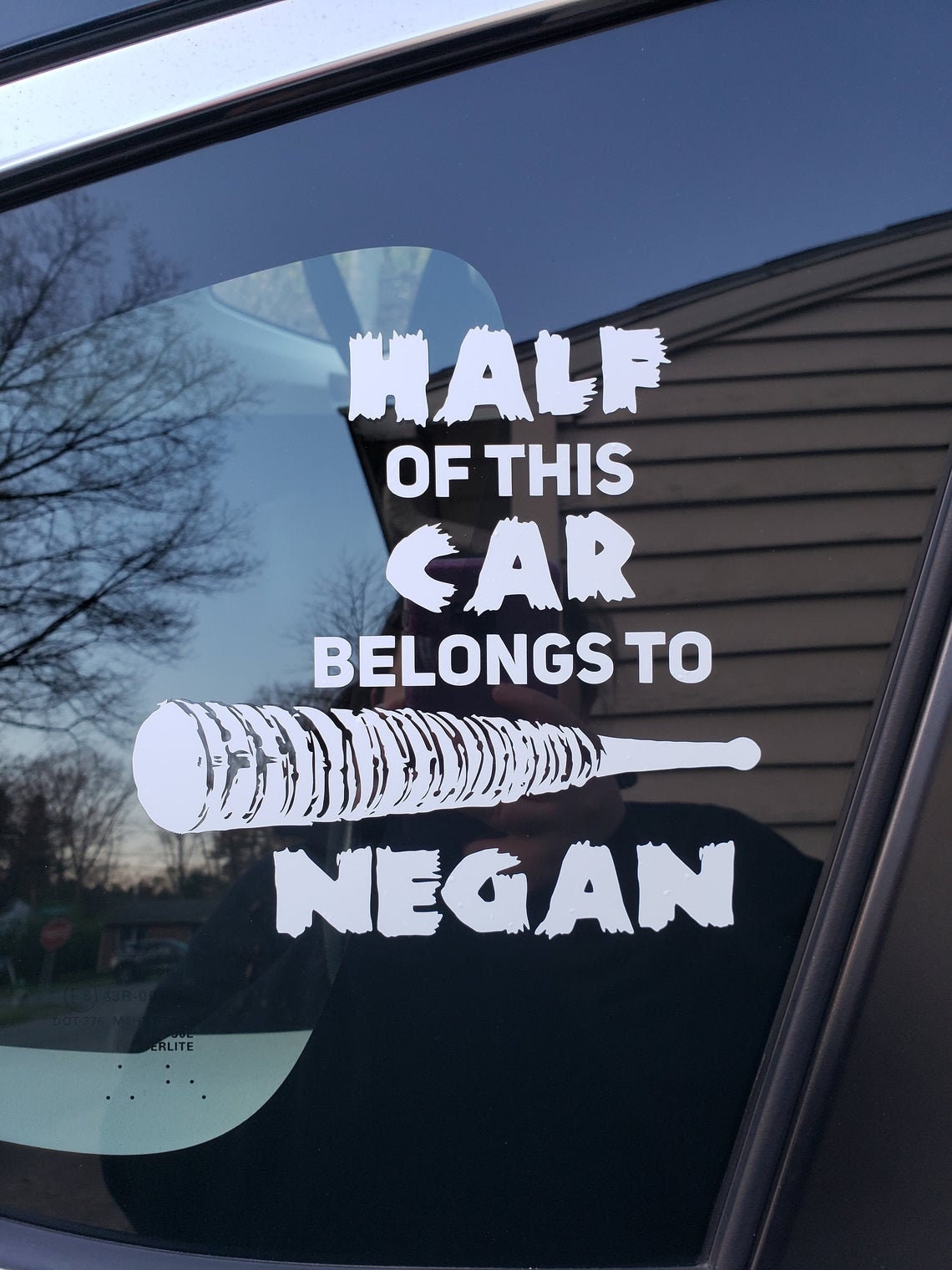 Half of This Car Belongs to Negan SVG With Bat Graphic for - Etsy