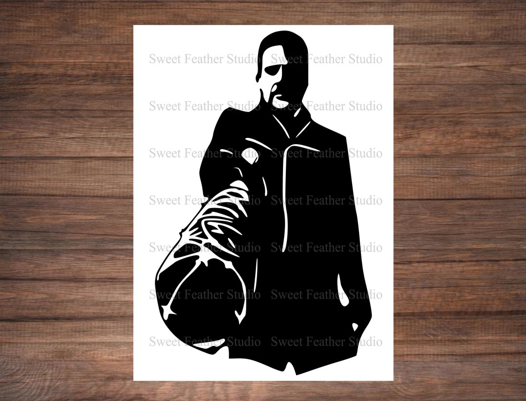 TWD Negan Decal Sticker, Choice of Color and Size, Bumper Sticker, Car ...