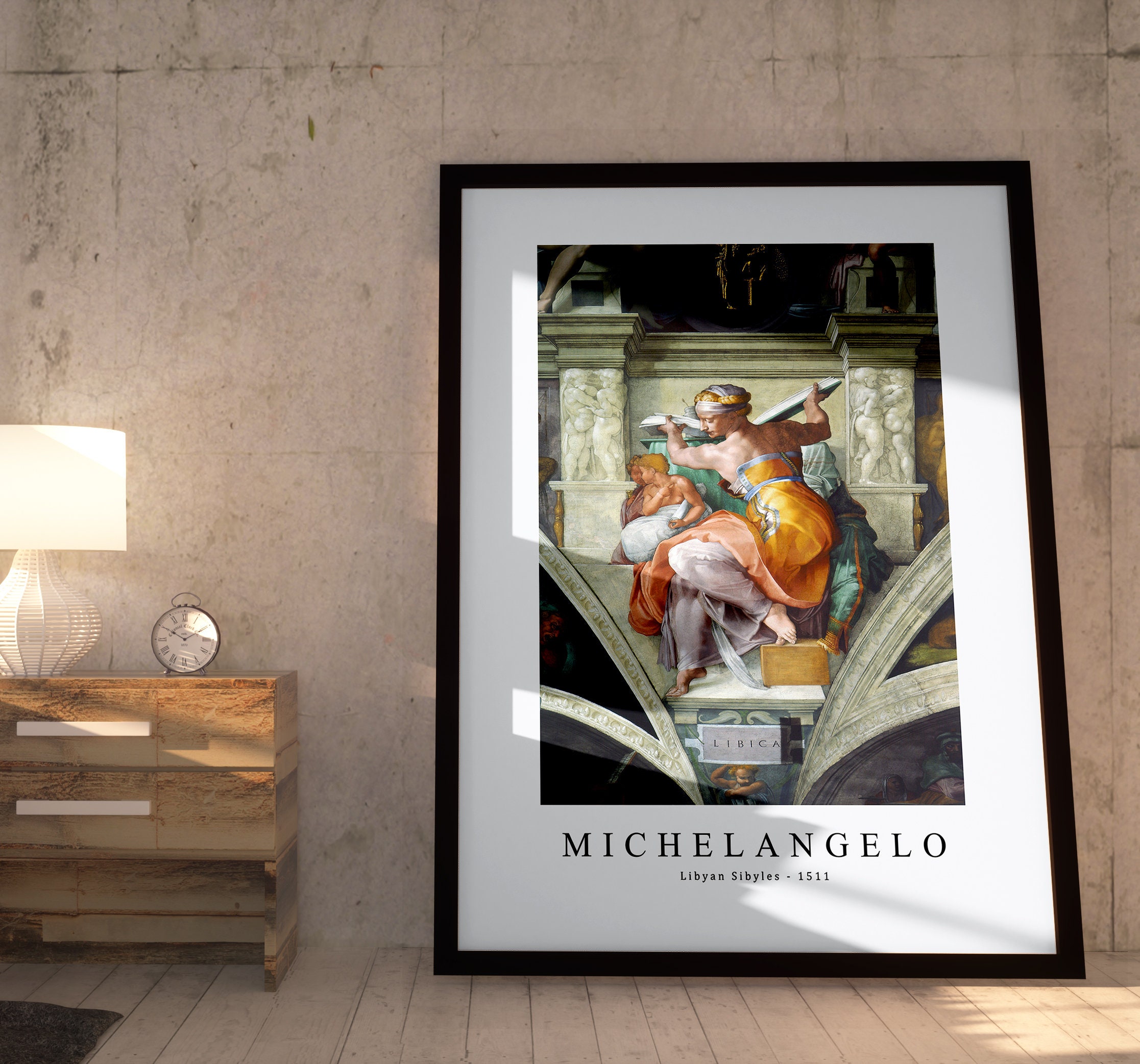 Michelangelo Print Download Digital File, Michelangelo - Libyan Sibyles ...