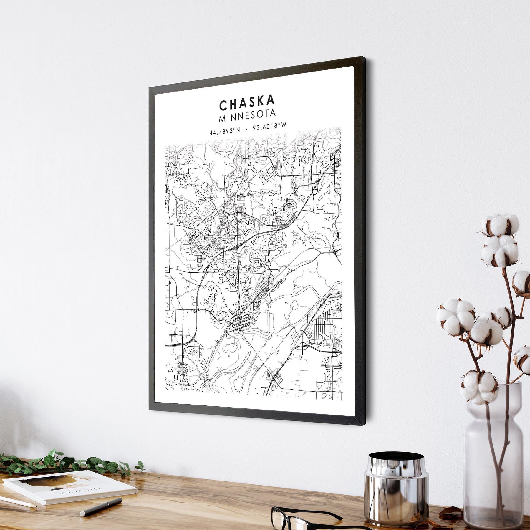 Chaska Map Print | Chaska Minnesota Map Print | Chaska Minnesota Map ...
