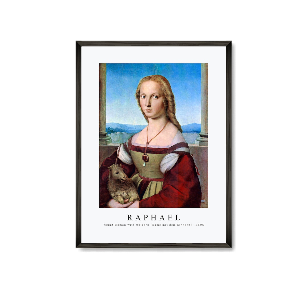 Raphael Art Print | Raphael Art Canvas | Raphael-young Woman With ...
