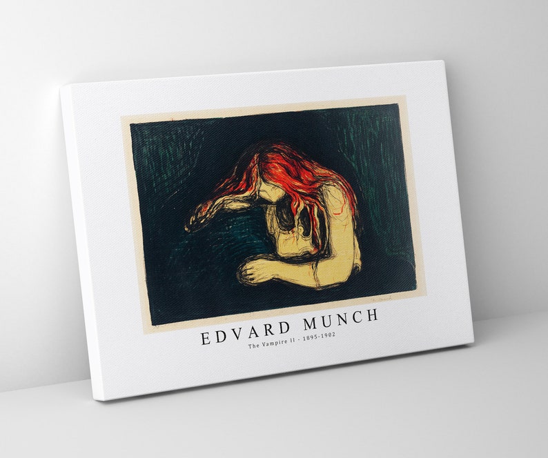 Edvard Munch Print Download Digital File, Edvard Munch - the Vampire II ...