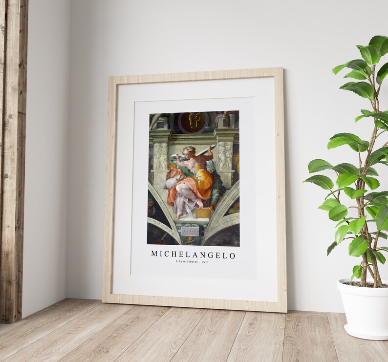 Michelangelo Print Download Digital File, Michelangelo - Libyan Sibyles ...