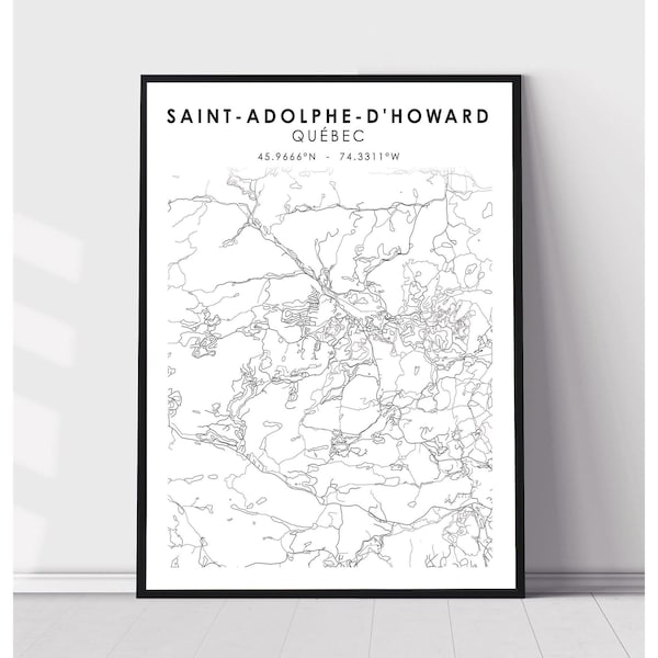 Quebec Map - Etsy