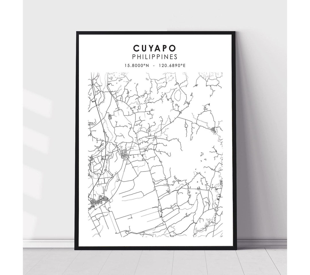 Cuyapo Map Print | Cuyapo Philippines Map Print | Cuyapo Philippines ...