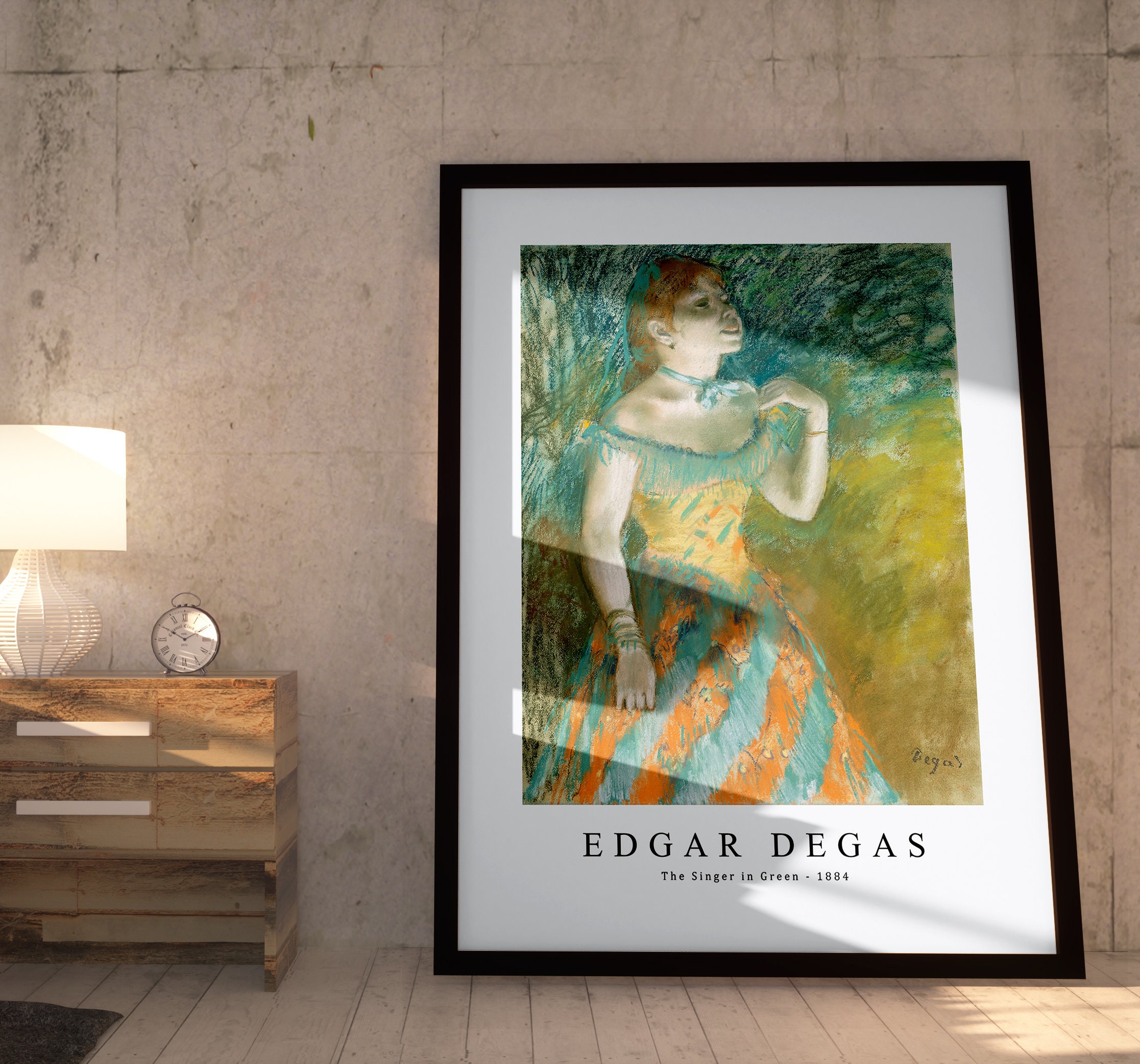 Edgar Degas Art Print | the Singer in Green 1884 | Edgar Degas Wall Art ...