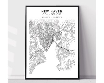 New Haven Print - Etsy
