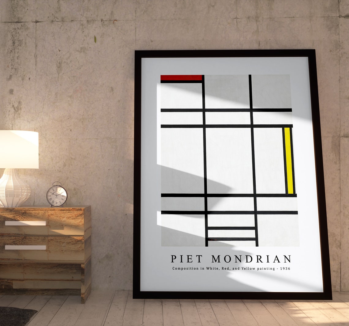 Piet Mondrian Print Download Digital File Piet Mondrian - Etsy
