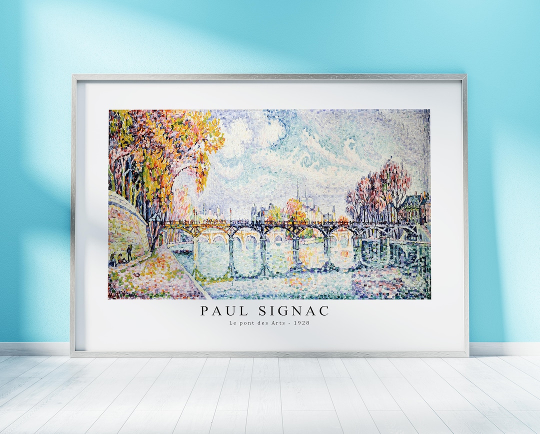 Paul Signac Print Download Digital File - Le Pont Des Arts (1928) Wall ...
