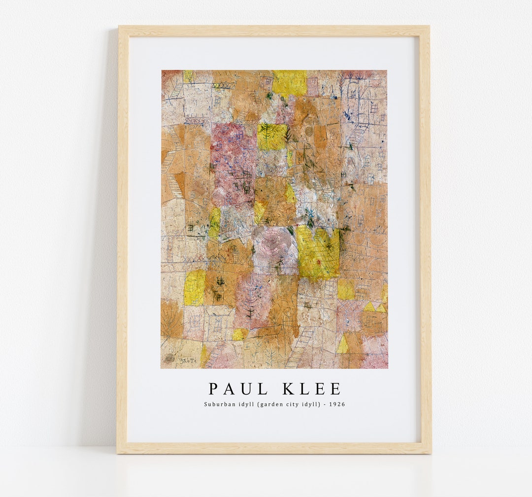 Paul Klee Print Download Digital File, Paul Klee - Suburban Idyll ...