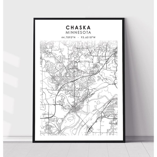 Chaska Map - Etsy