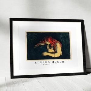 Edvard Munch Print Download Digital File, Edvard Munch - the Vampire II ...