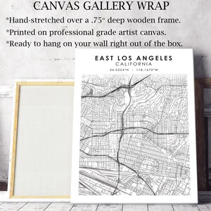 East Los Angeles Map Print | East Los Angeles California Map Print ...