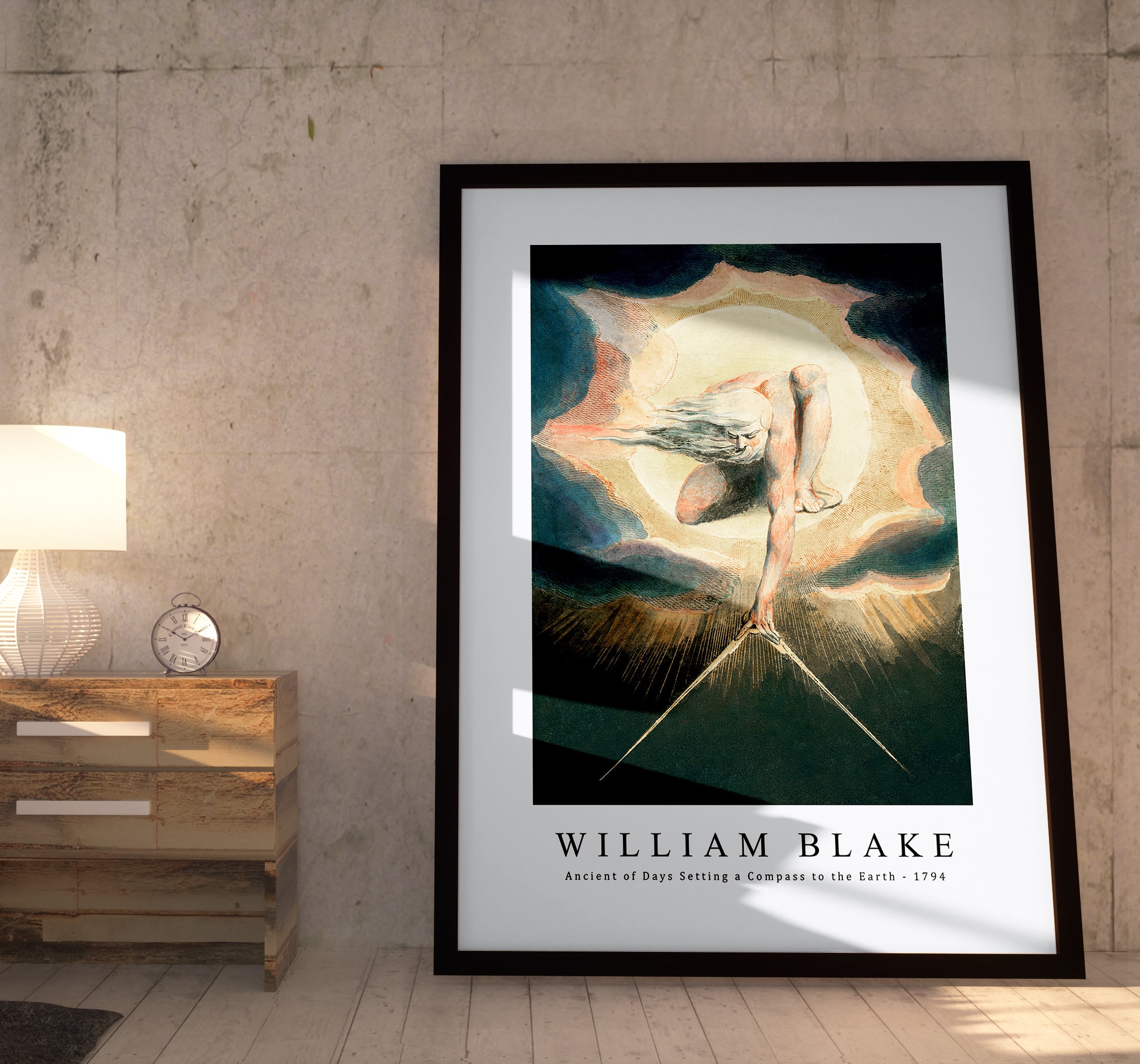 William Blake Art Print William Blake-ancient of Days | Etsy