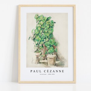Paul Cezanne Art Print Paul Cezanne Art Canvas Paul Cezanne-geraniums ...
