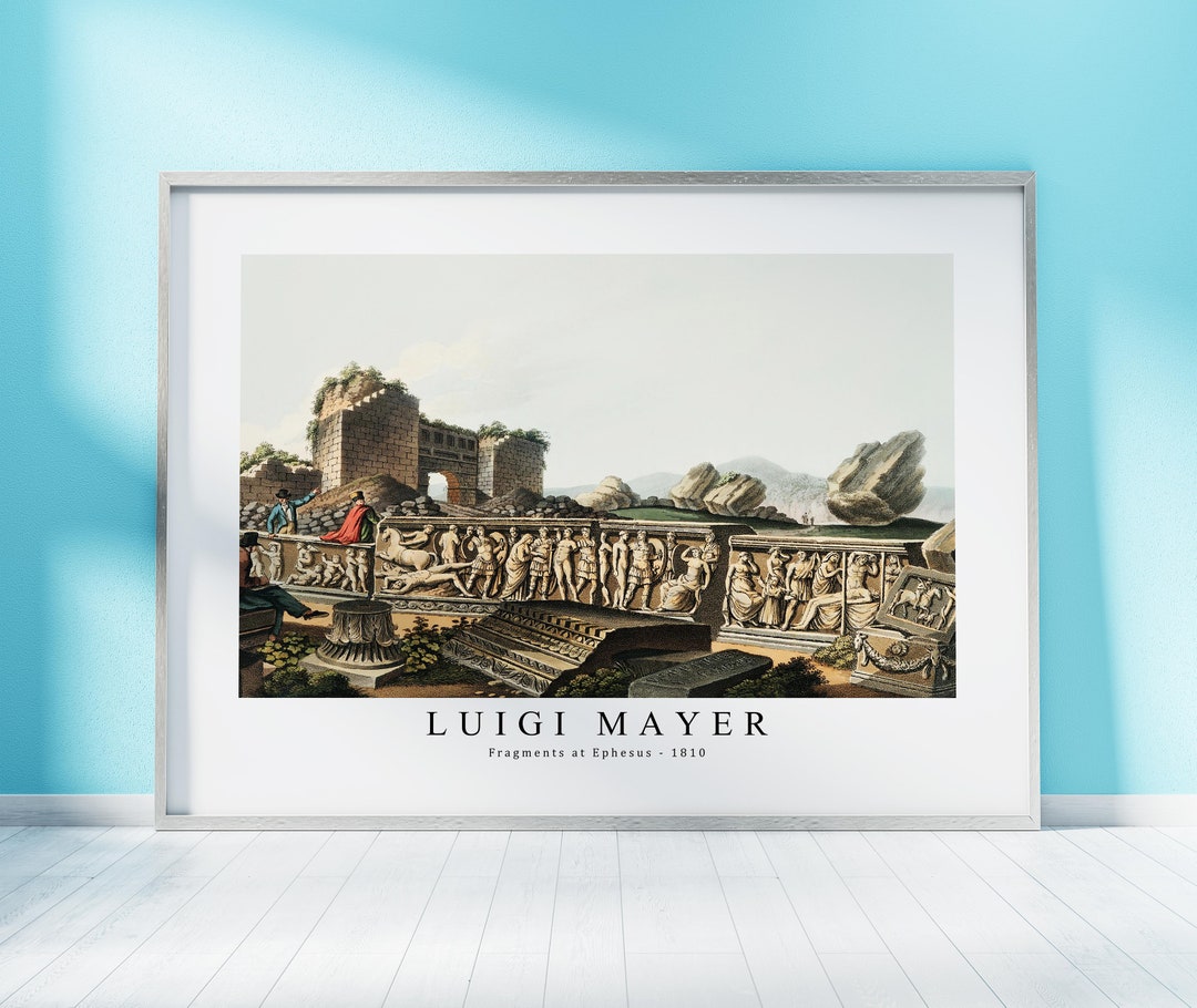 Luigi Mayer Print Download Digital File Fragments at Ephesus 1810 Wall ...