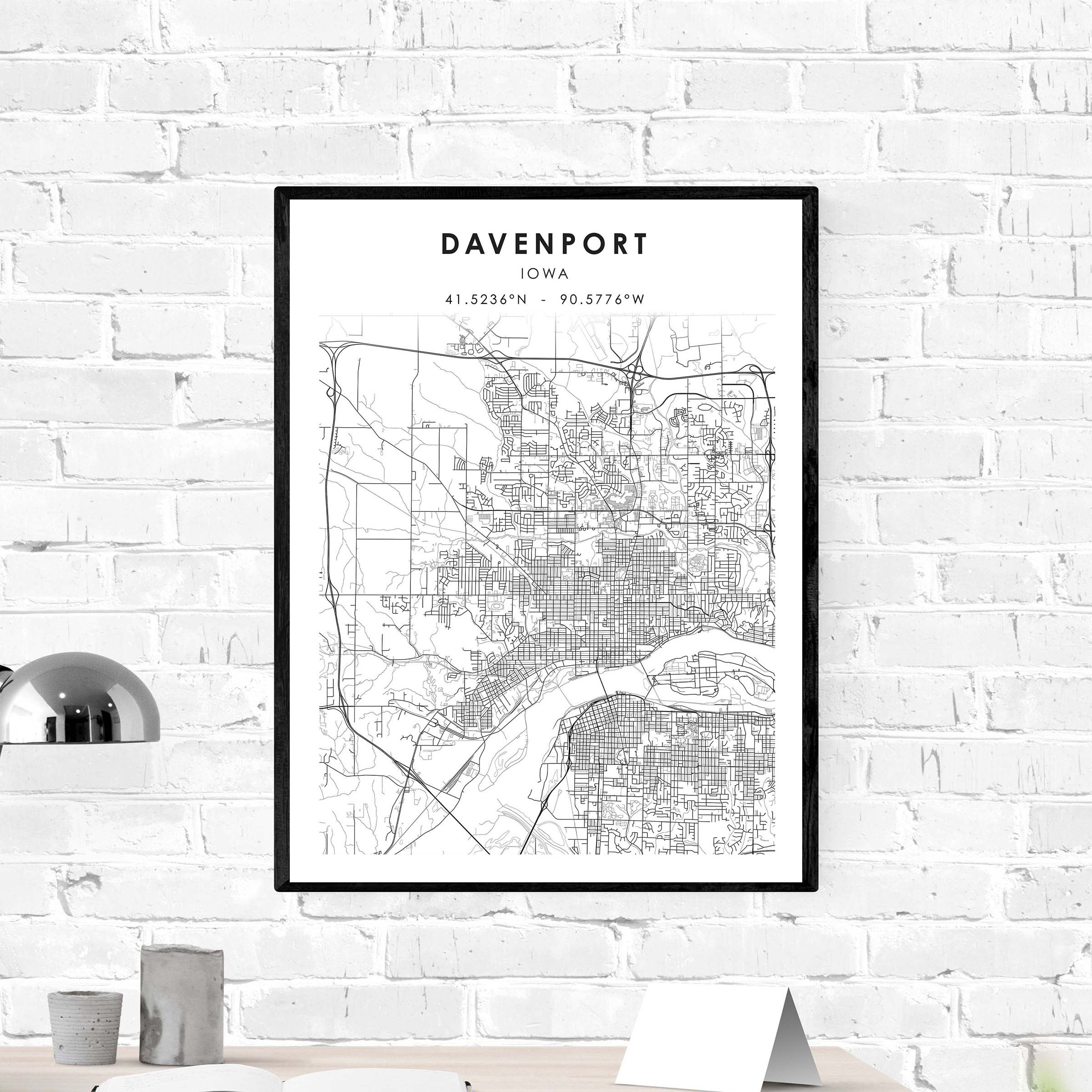 Map Of Davenport Iowa With Street Names