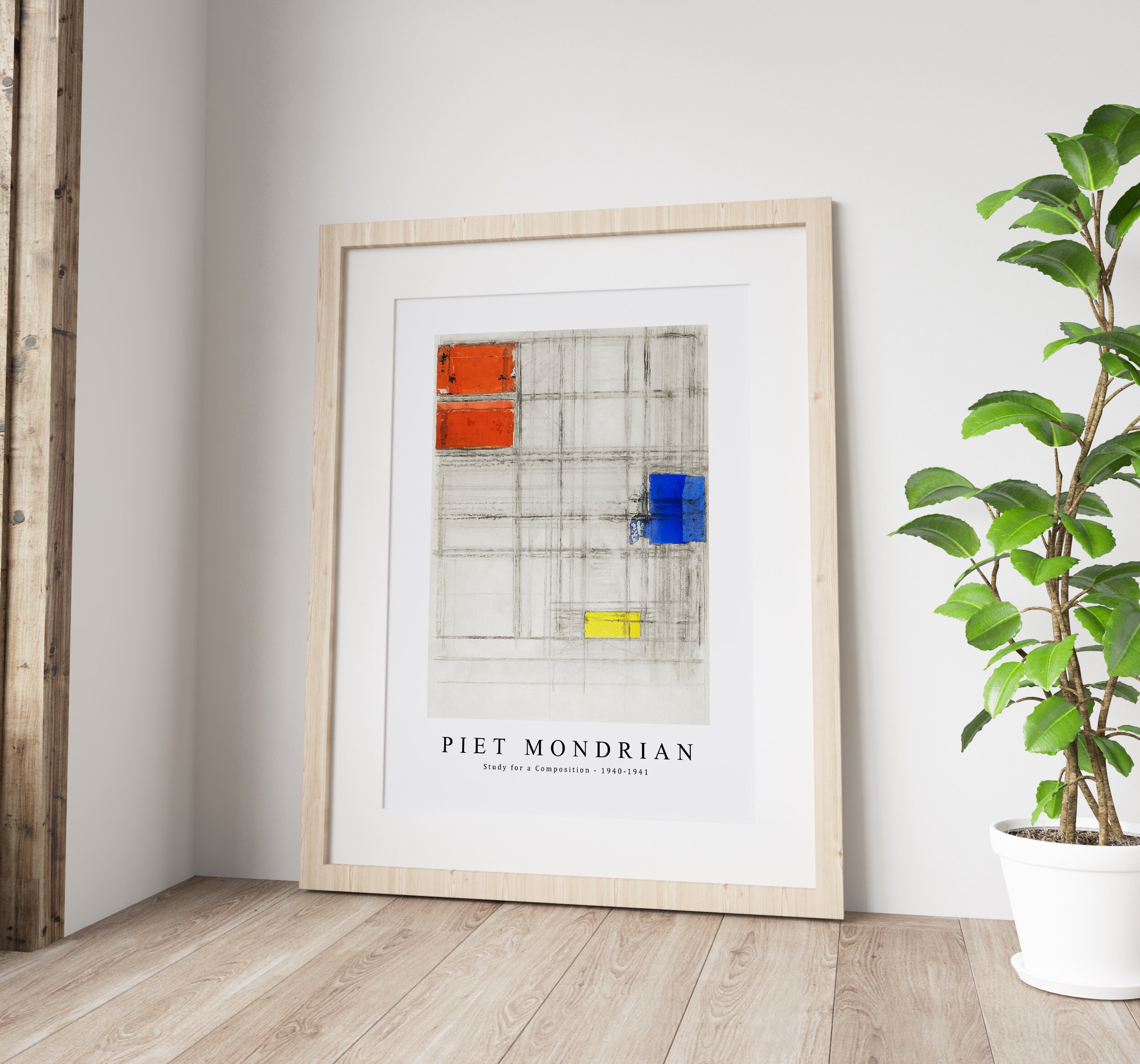 Piet Mondrian Print Download Digital File, Piet Mondrian - Study for a ...