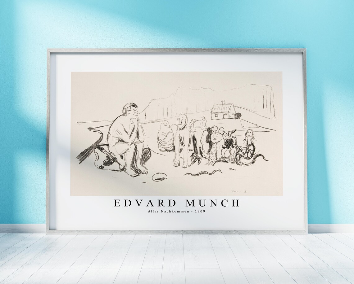 Edvard Munch Print Download Digital File, Edvard Munch - Alfas ...