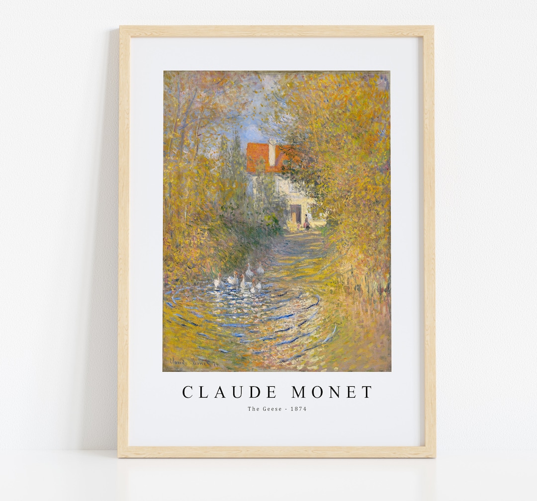 Claude Monet Print Download Digital File, Claude Monet the Geese 1874 ...