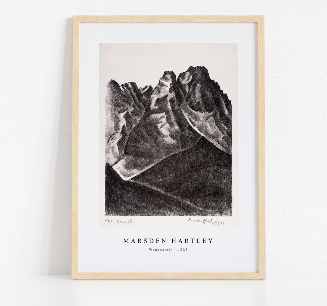 Marsden Hartley Print Download Digital File - Waxenstein (1933) Wall ...