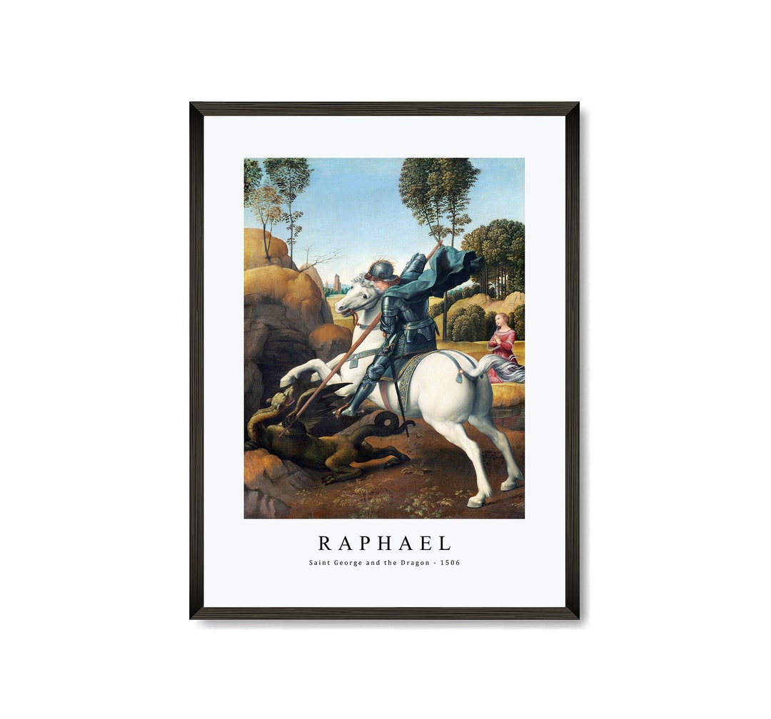 Raphael Art Print | Raphael Art Canvas | Raphel-saint George and the ...