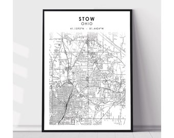 Stow Map Decor - Etsy