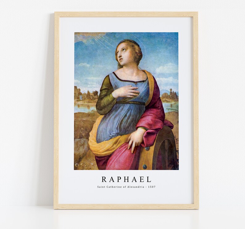 Raphael Print Download Digital File, Raphael - Saint Catherine of ...